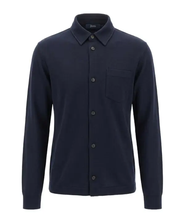 Herno Jersey Knit Effect Shirt
