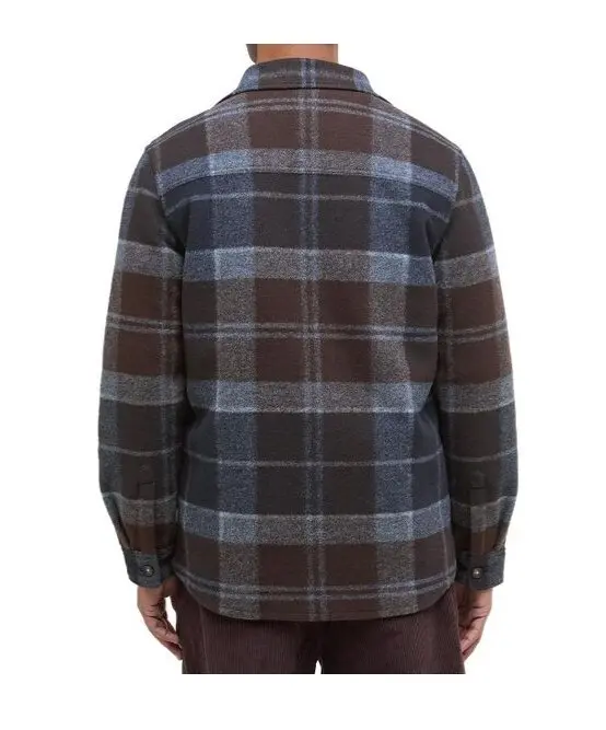 Barbour Checked Long-sleeved Overshirt - Blue
