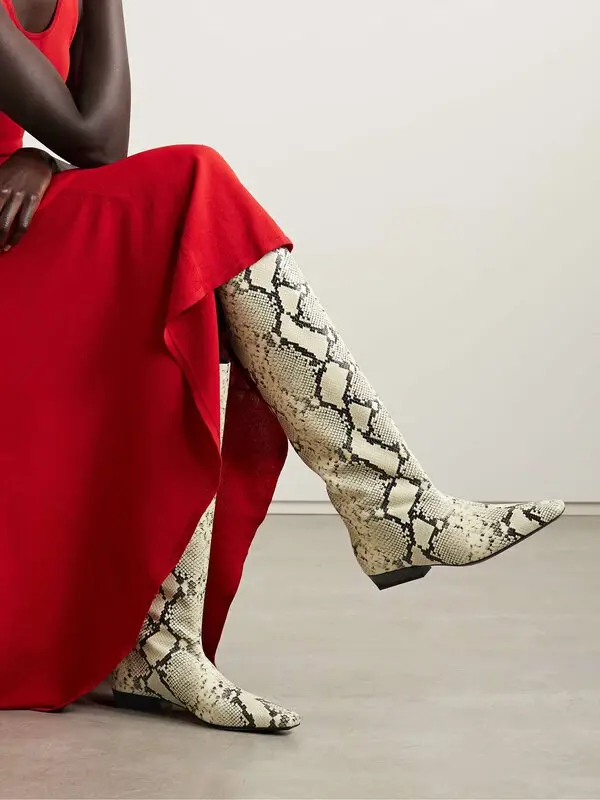 Staud Wally Thigh-high Boots - Nude