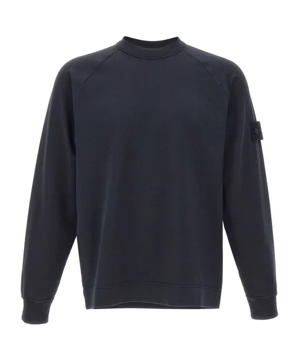 Stone Island Patch Crewneck Sweatshirt - Blue