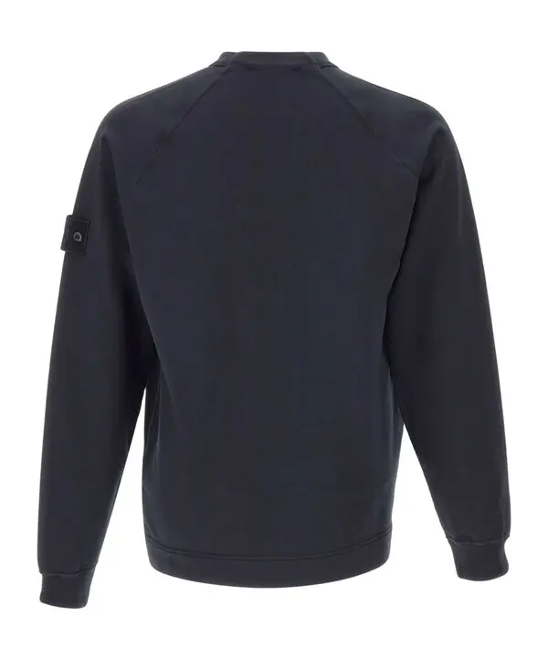 Stone Island Patch Crewneck Sweatshirt - Blue