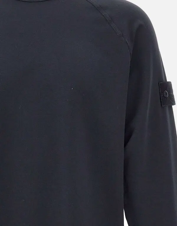 Stone Island Patch Crewneck Sweatshirt - Blue
