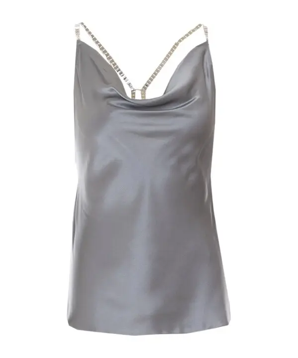 Patrizia Pepe Sleeveless Draped Strap Top