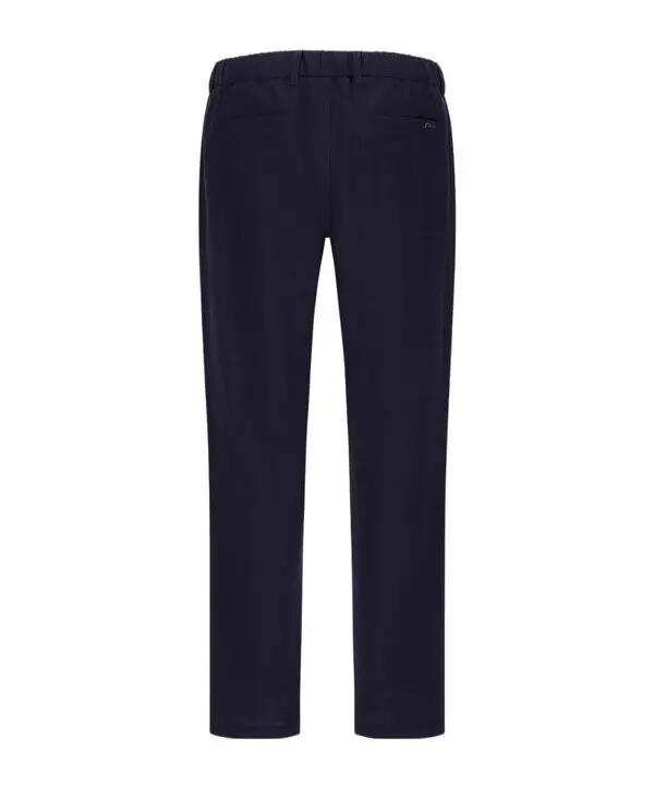 Herno Button Pleated Trousers - Black