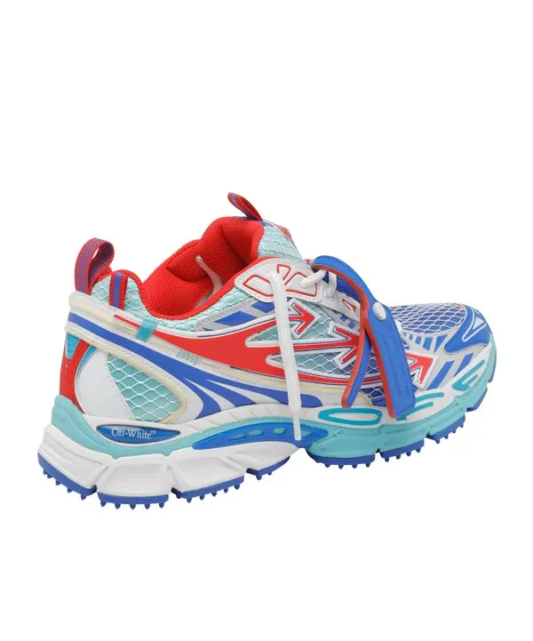 Off-White Be Right Back Fishnet Lace-up Sneakers - Blue