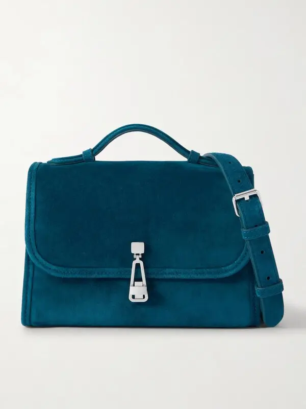 Gabriela Hearst Leonora Small Suede Tote - Blue