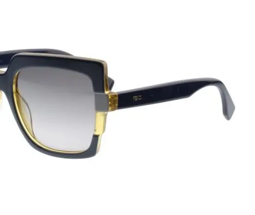 Fendi Logo Detail Square Frame Sunglasses