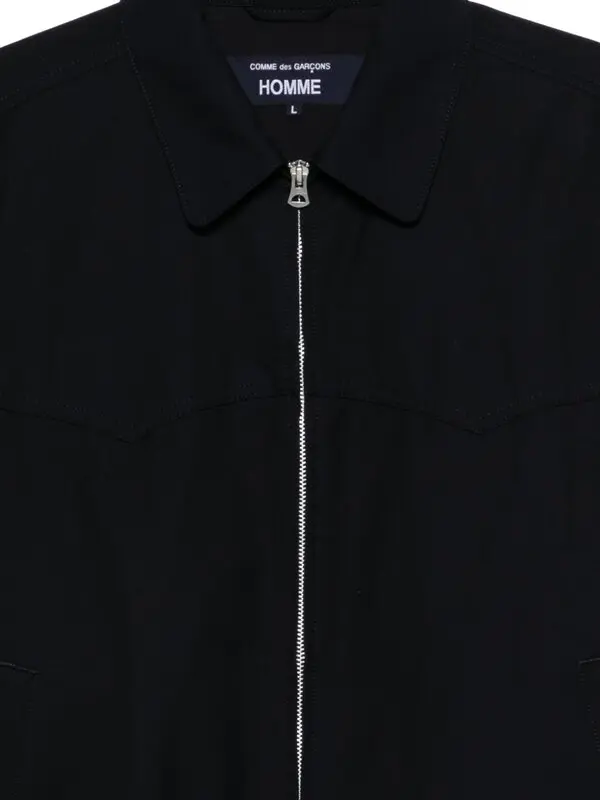 Comme Des Garçons Long-sleeved Casual Jacket - Black