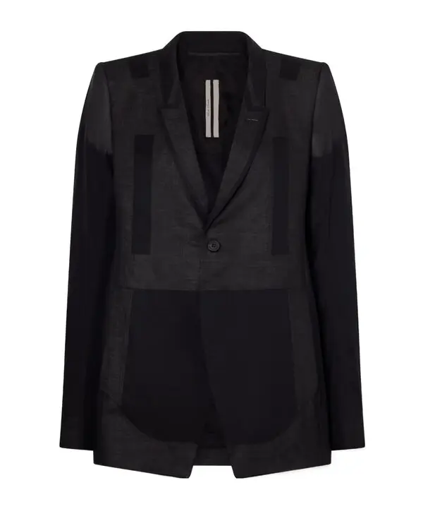 Rick Owens Paneled Cotton Blazer