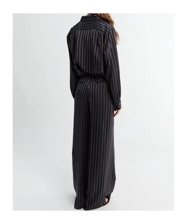 Dries Van Noten Penn Striped Straight-leg Trousers - Navy Blue