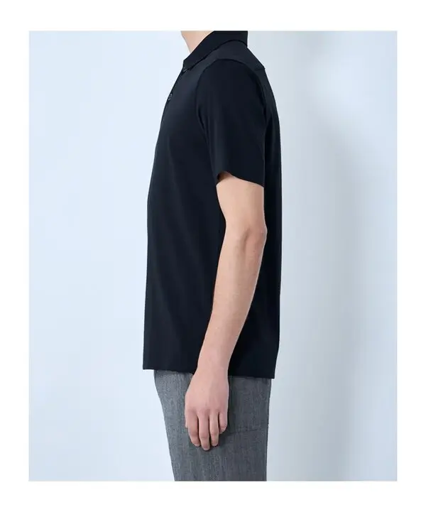 Dries Van Noten Helder Short-sleeved Polo Shirt - Black