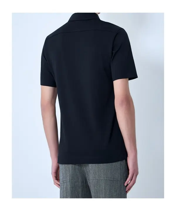 Dries Van Noten Helder Short-sleeved Polo Shirt - Black