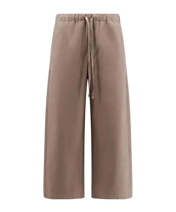 ENTIRE STUDIOS Loft Barrel-leg Cotton Pants - Brown