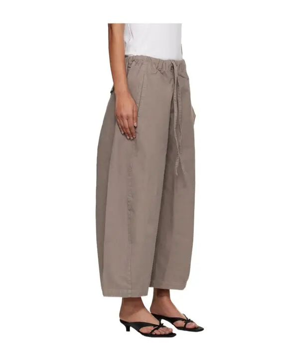 ENTIRE STUDIOS Loft Barrel-leg Cotton Pants - Brown