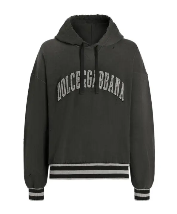 Dolce & Gabbana Distressed Logo Hoodie