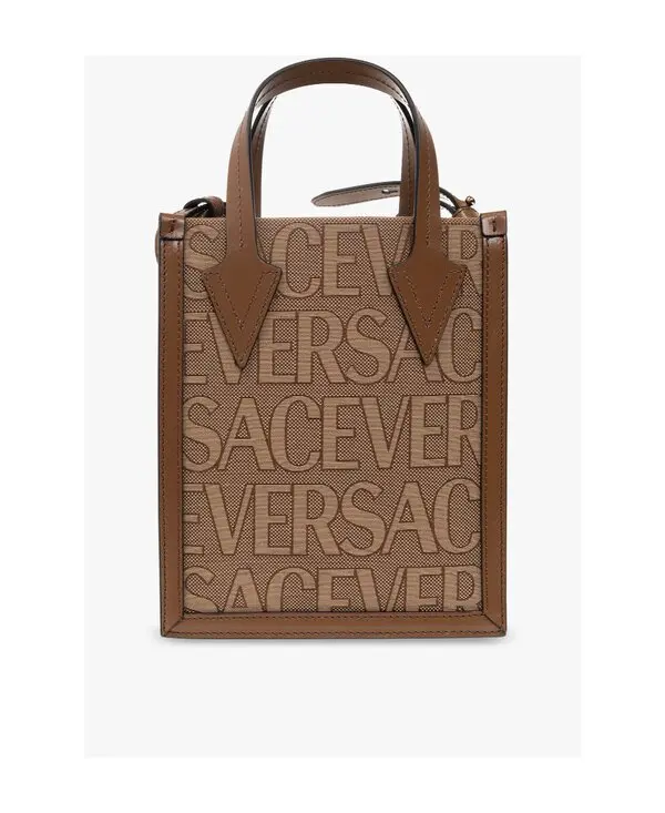 Versace Allover Logo Crossbody Bag