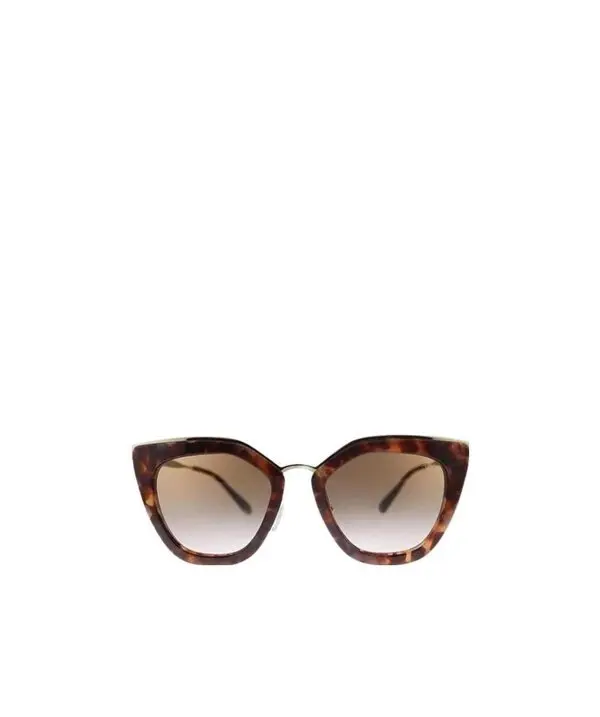 Prada Cat Eye Sunglasses With Tortoiseshell Effect - Multicolor