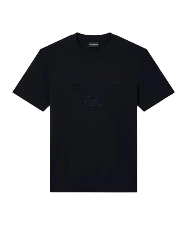Emporio Armani Embossed Logo T-shirt - Navy Blue
