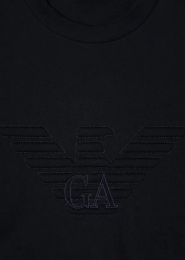 Emporio Armani Embossed Logo T-shirt - Navy Blue