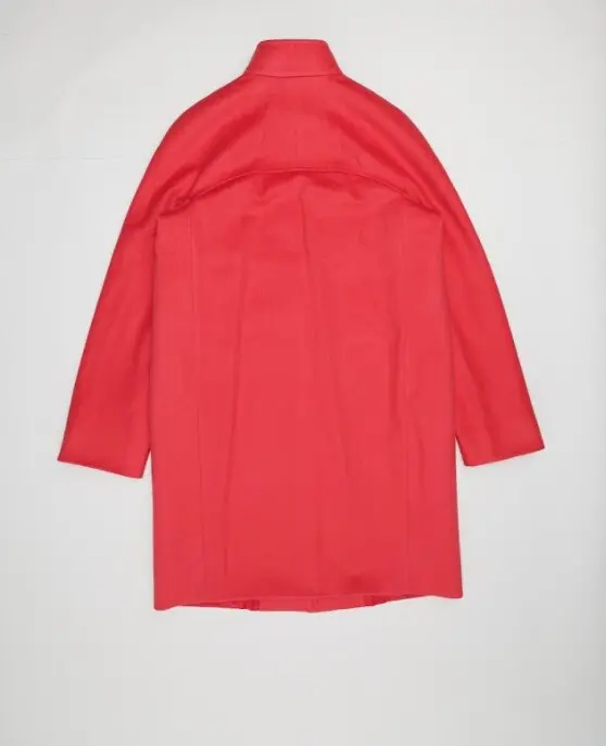 Max Mara Logo Long-sleeved Coat - Red