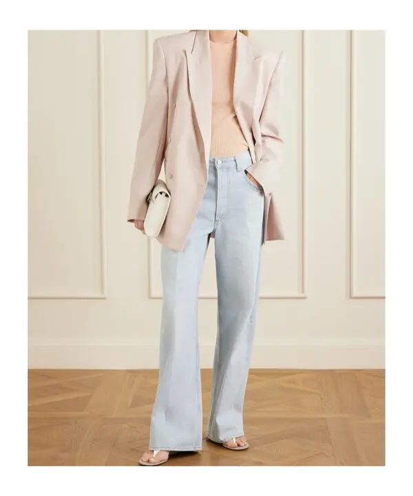 Citizens Of Humanity Ayla Baggy Mid-rise Wide-leg Jeans - Light Denim Blue