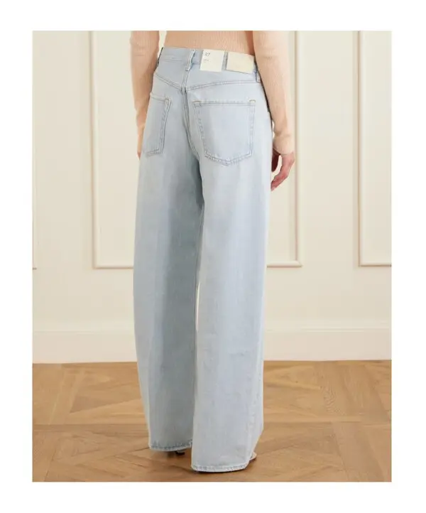 Citizens Of Humanity Ayla Baggy Mid-rise Wide-leg Jeans - Light Denim Blue