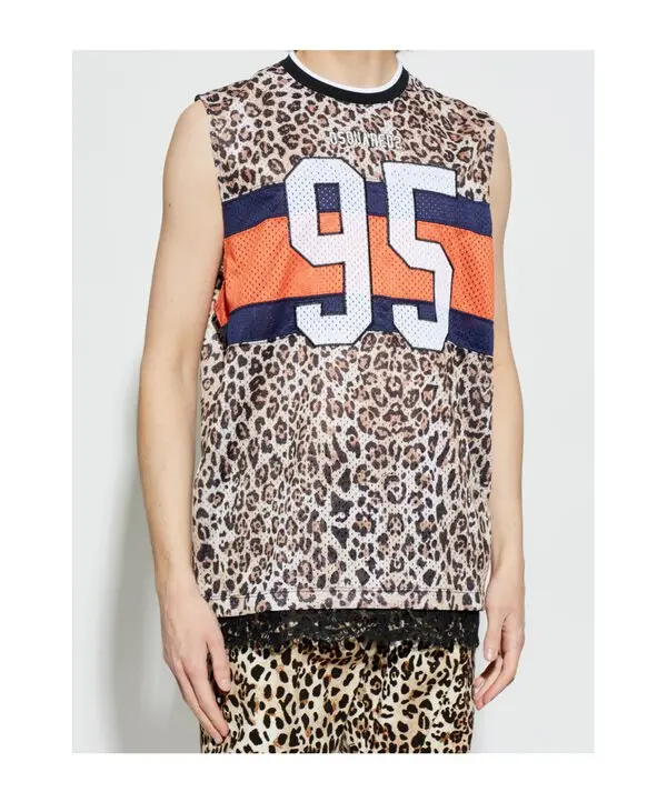 Dsquared2 Lace Trim Jersey Tank Top - Multicolor