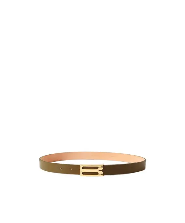 Victoria Beckham Frame Leather Belt - Nude