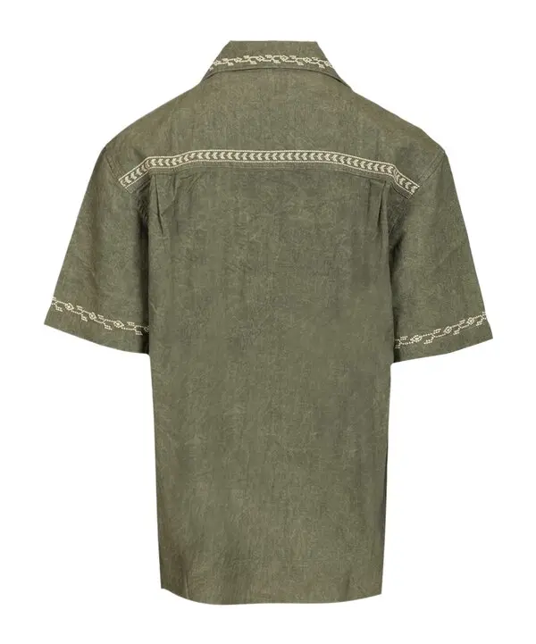 Isabel Marant Étoile Zekim Embroidered Short-sleeve Shirt