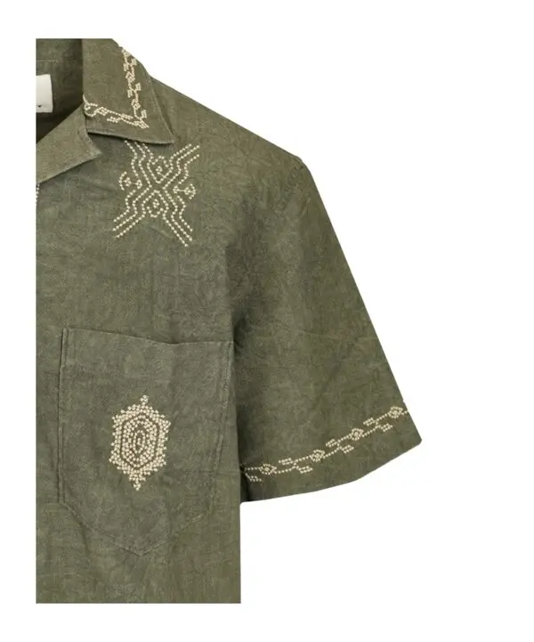 Isabel Marant Étoile Zekim Embroidered Short-sleeve Shirt
