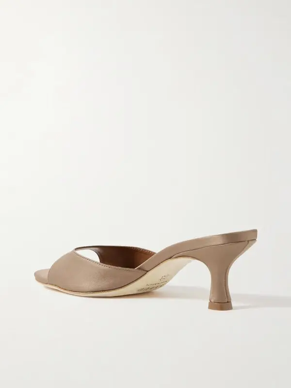 Staud Brigitte Kitten Heel Sandals - Brown