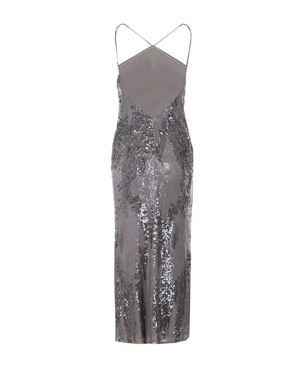 Patrizia Pepe Sequined Strappy Midi Dress