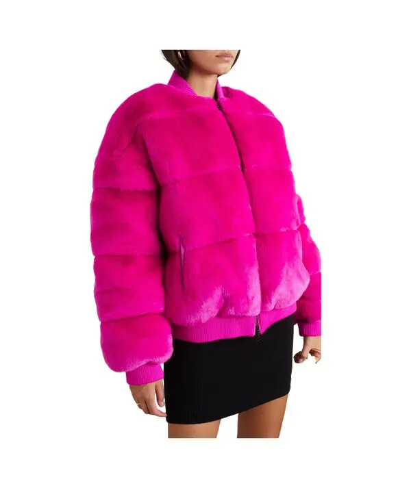 TOM FORD Faux Fur Down Bomber Jacket