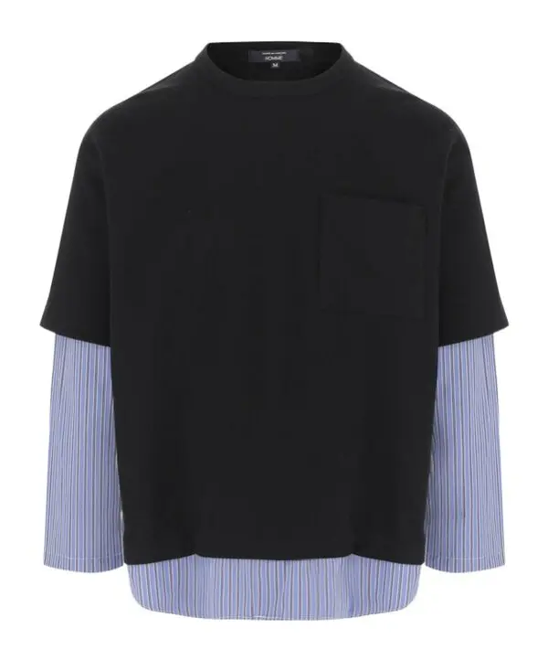 Comme Des Garçons Homme Shirt Insert Layered T-shirt