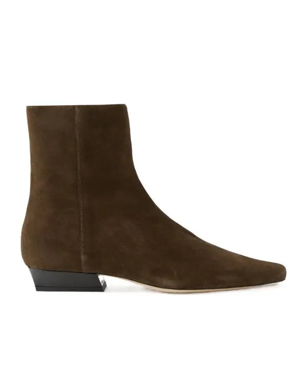 Staud Wally Ankle Boots - Brown
