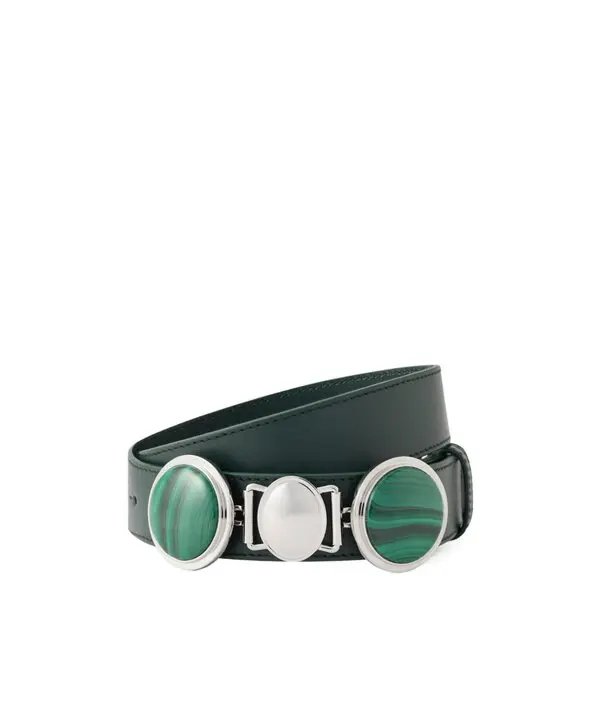 Gabriela Hearst Embellished Leather Belt - Black