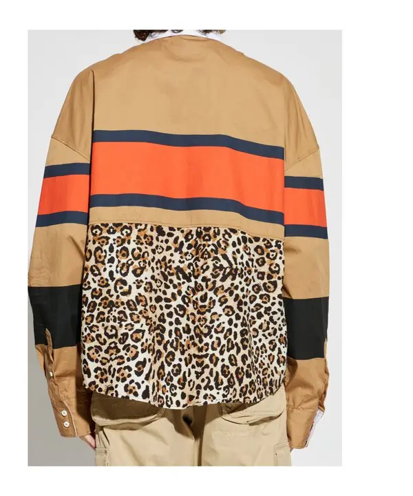 Dsquared2 Panelled Print Polo Shirt