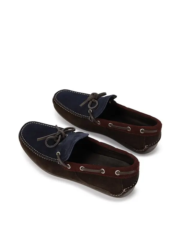 FERRAGAMO Suede Loafers With Bow Detailing