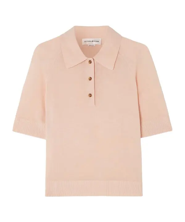 Victoria Beckham Wool Polo Shirt - No