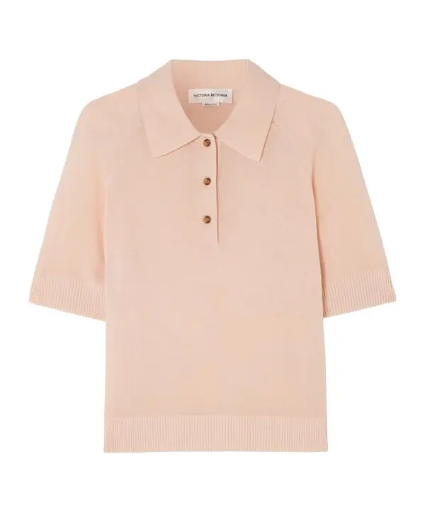Victoria Beckham Wool Polo Shirt