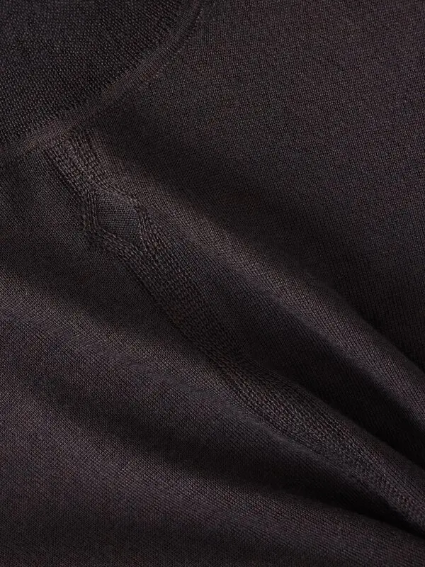 Gabriela Hearst Steinem Cashmere And Silk-blend Turtleneck Sweater - Black