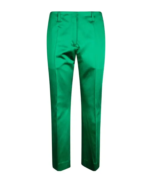 Dries Van Noten Cropped Flared Pants - Green