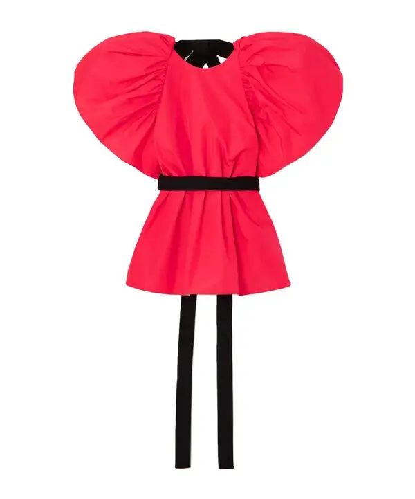 ROKSANDA Belted Taffeta Top