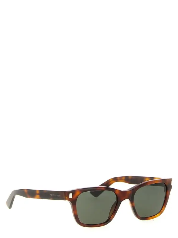 Saint Laurent Rectangular Frame Sunglasses - Green