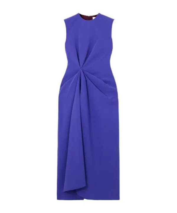 ROKSANDA Pleated Crepe Gown - Blue