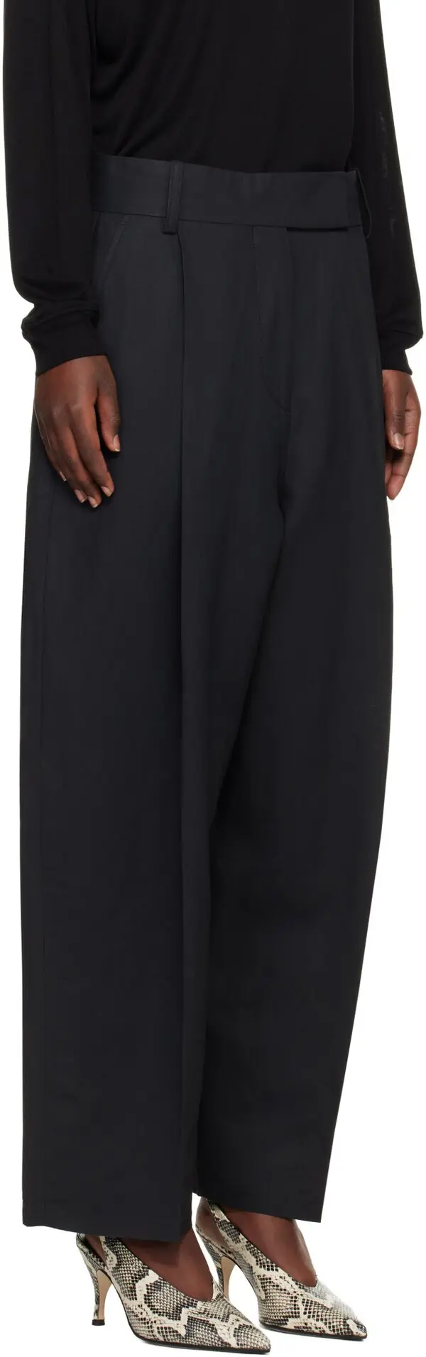 Studio Nicholson Belted Wide-leg Trousers