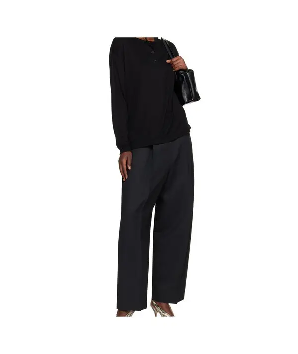 Studio Nicholson Belted Wide-leg Trousers