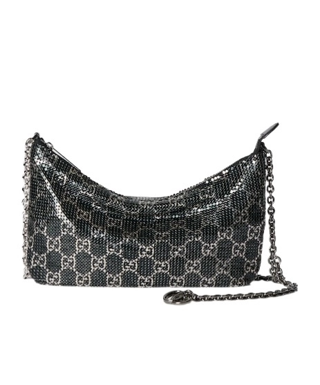 Gucci Metallic Evening Bag With Charm