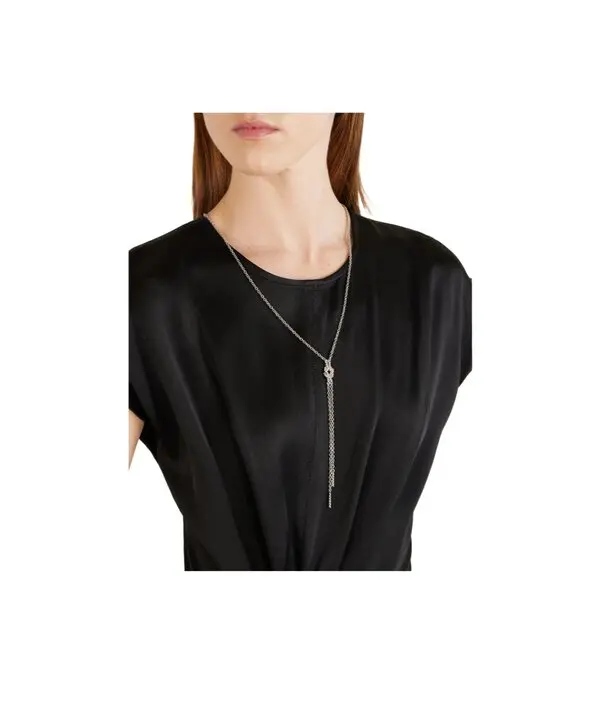TOTEME Rhodium-plated Necklace - Black