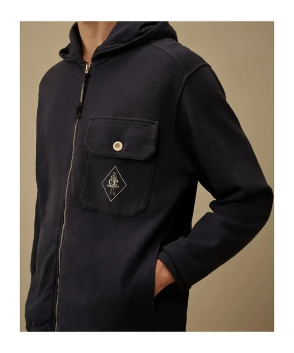 C.P. COMPANY Zip-fastening Hooded Sweatshirt